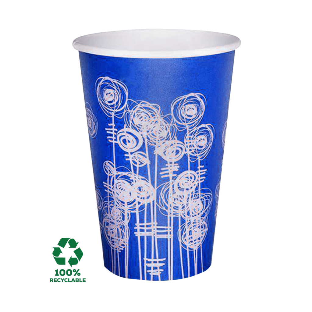 7oz “Aqua Swirl” Paper Water Cups (20 x 100 per ctn) - Blue Mountain Water